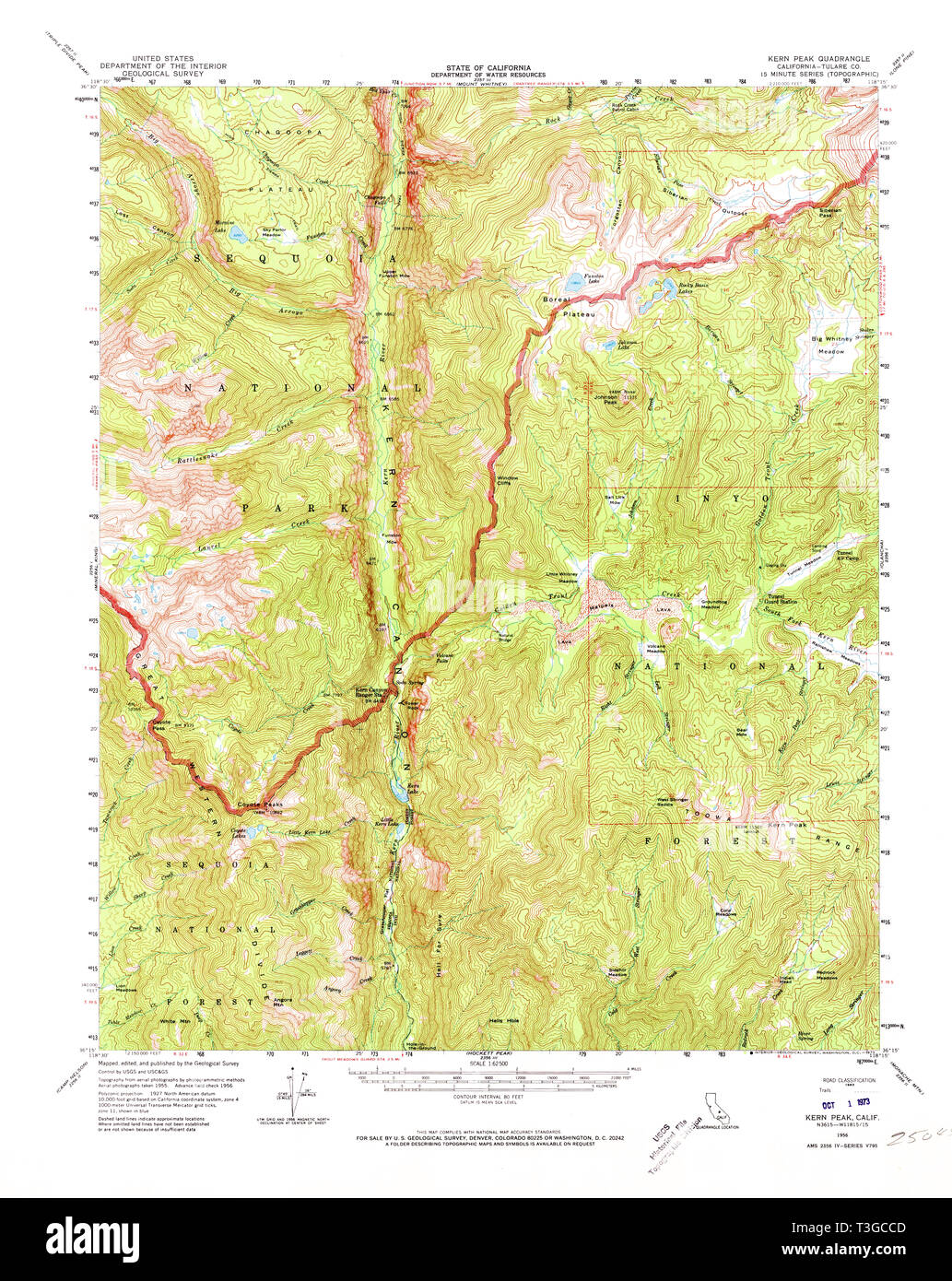 Map of kern hi-res stock photography and images - Alamy