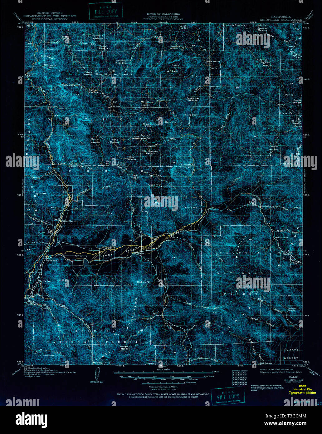 California map 1908 hi-res stock photography and images - Alamy