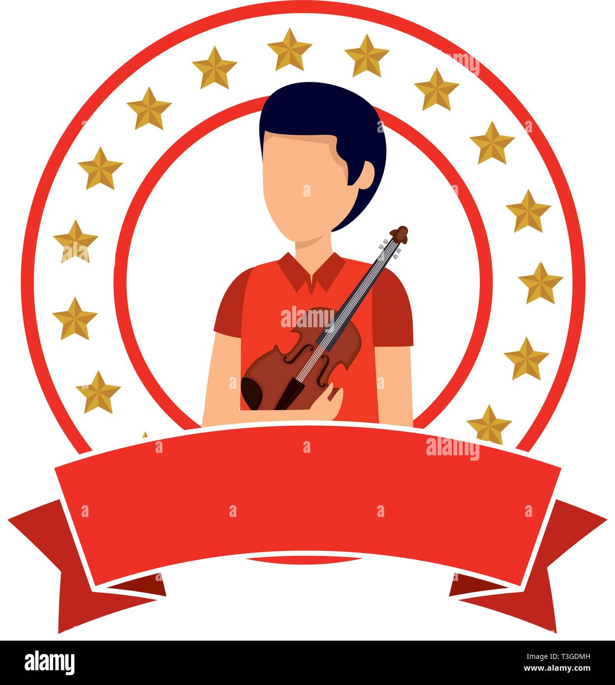 professional violinist avatar character Stock Vector Image & Art - Alamy