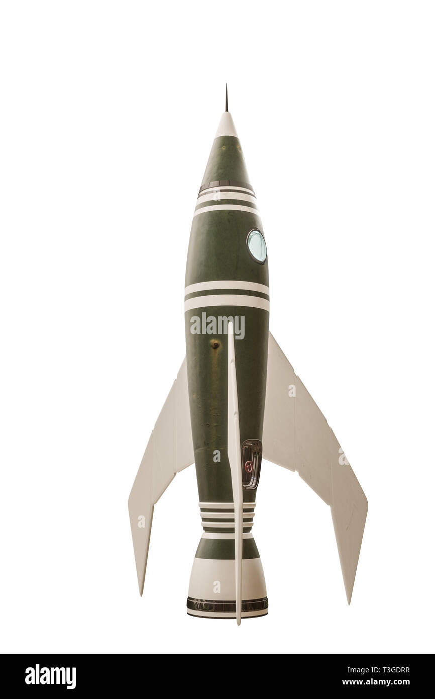 space rocket isolated on white background 3d illustration Stock Photo ...