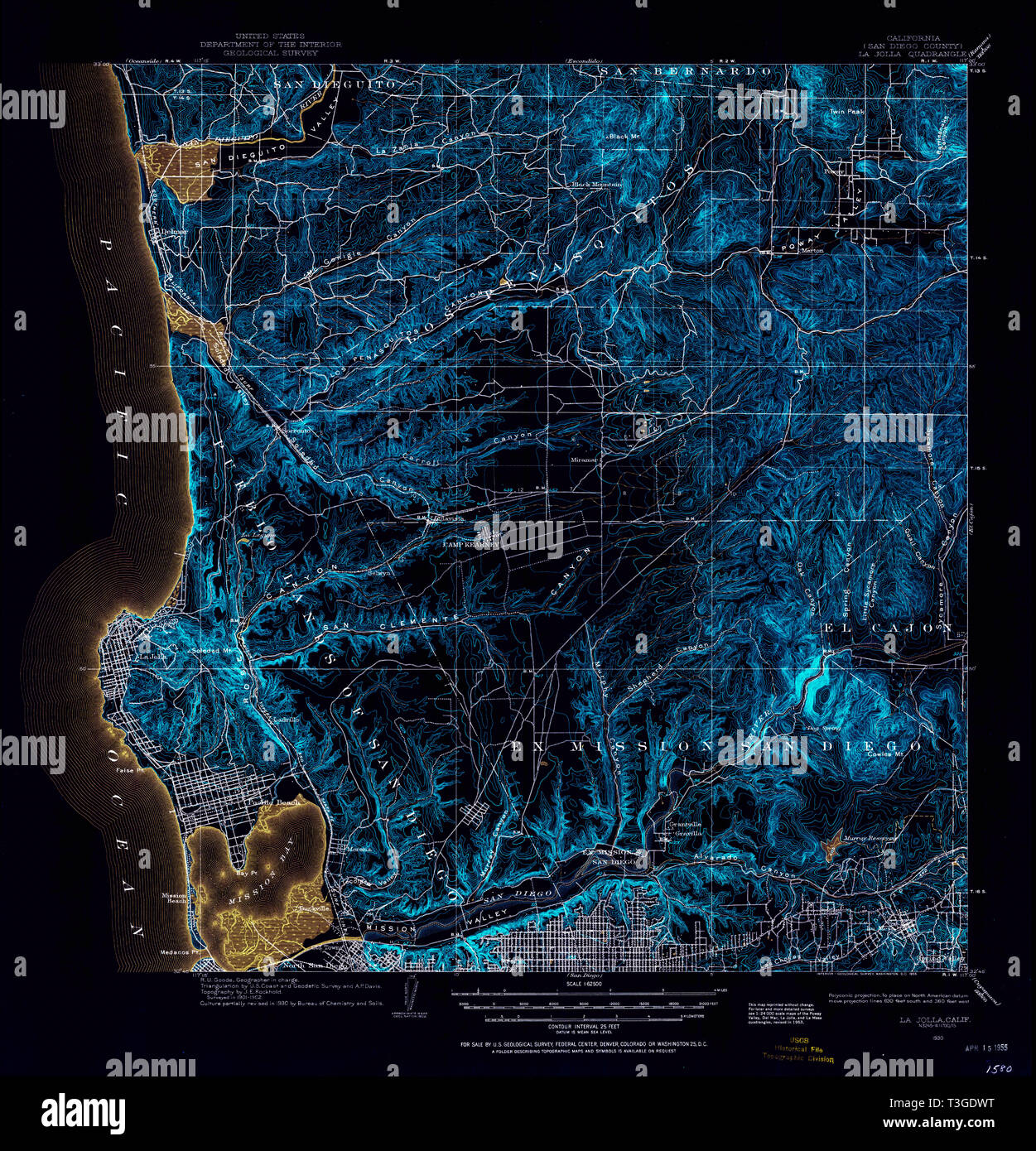 1930 map of california hi-res stock photography and images - Alamy