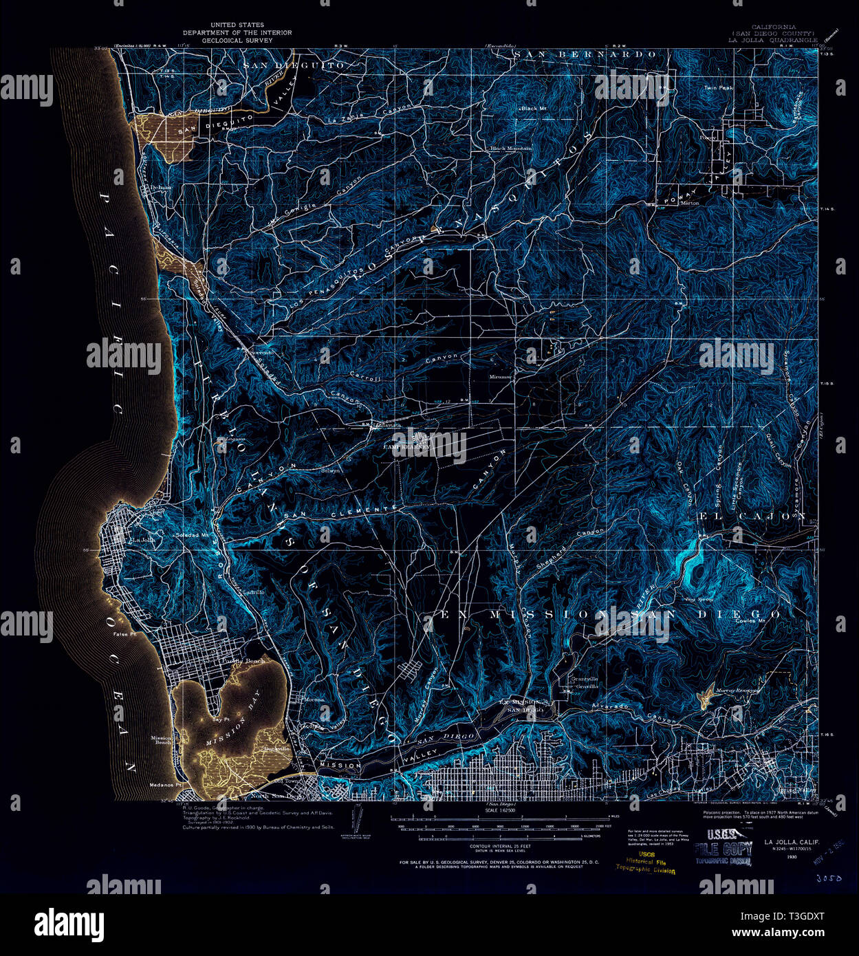 1930 map of california hi-res stock photography and images - Alamy