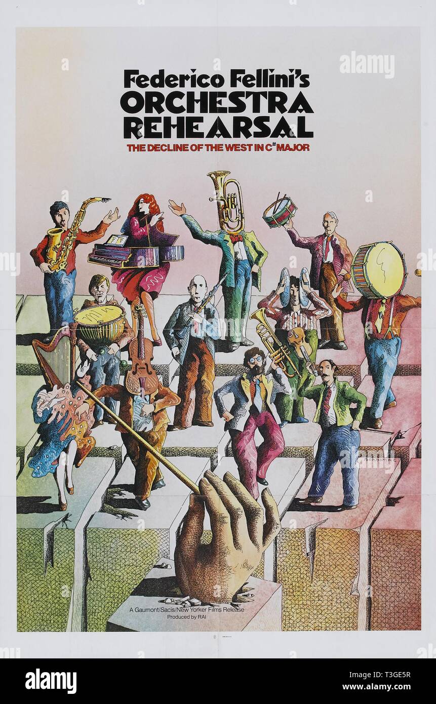 Prova d'orchestra Year : 1978 Italy Director : Federico Fellini Poster ...