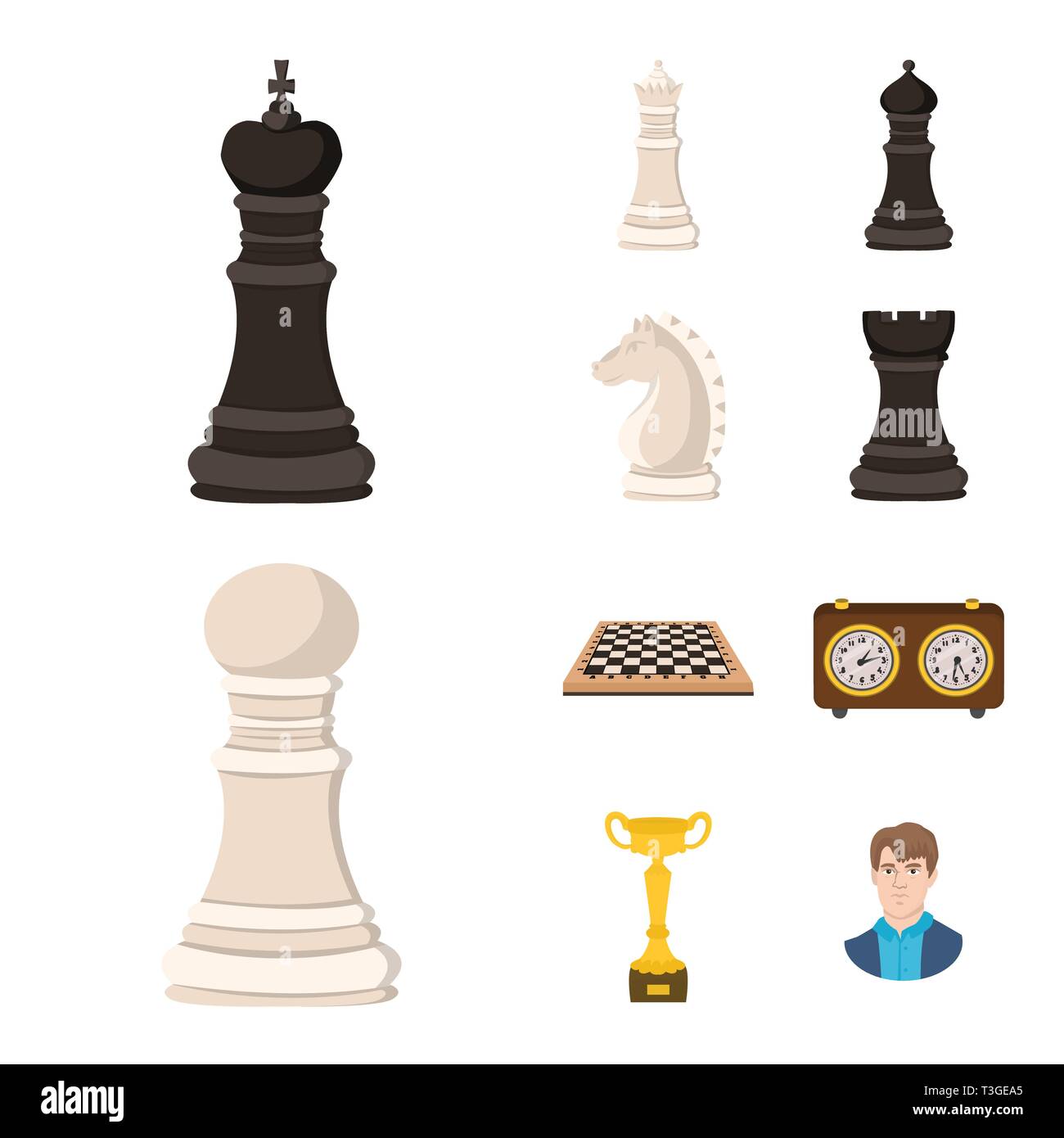 Tower chess piece cartoon illustration hi-res stock photography and ...
