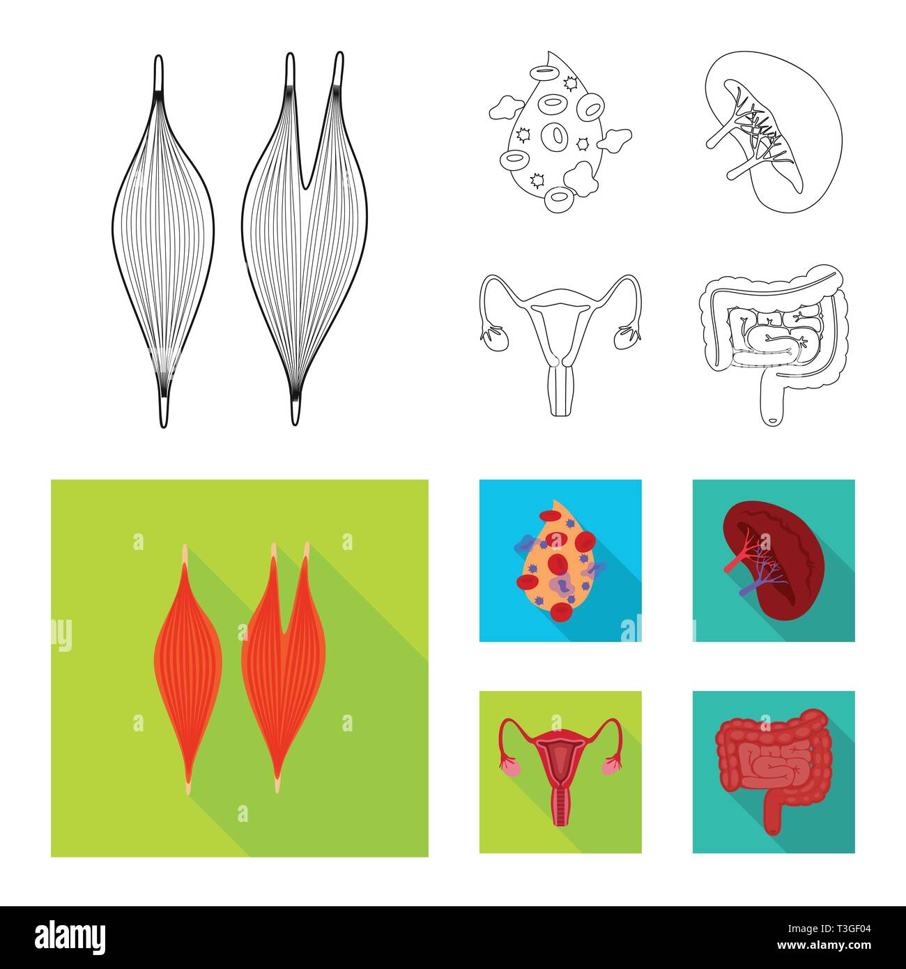 Vector design of biology and scientific logo. Collection of biology and ...