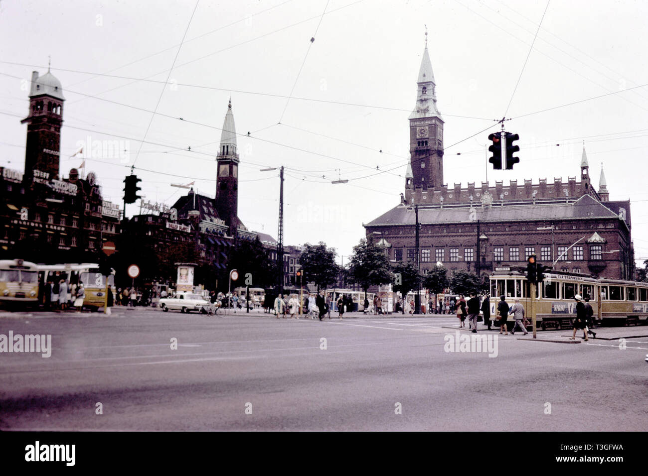 1966 - Copenhagen Denmark street scene (Palace Hotel in some images ...