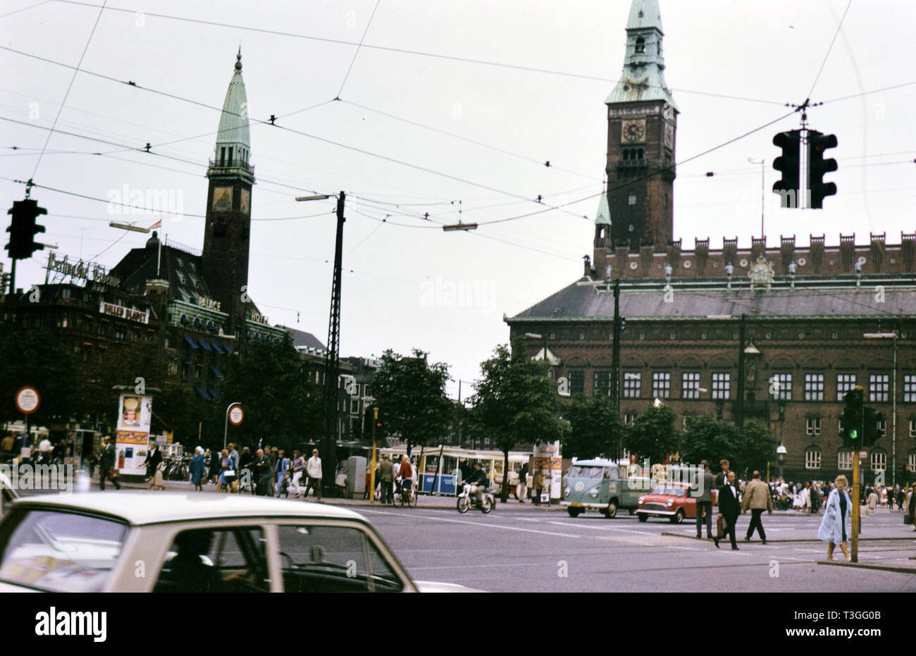 1960s street scene copenhagen denmark hi-res stock photography and ...
