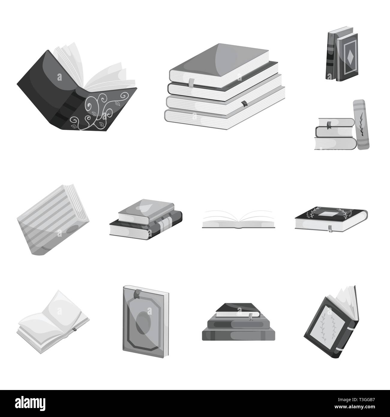 Isolated object of education and source logo. Collection of education ...