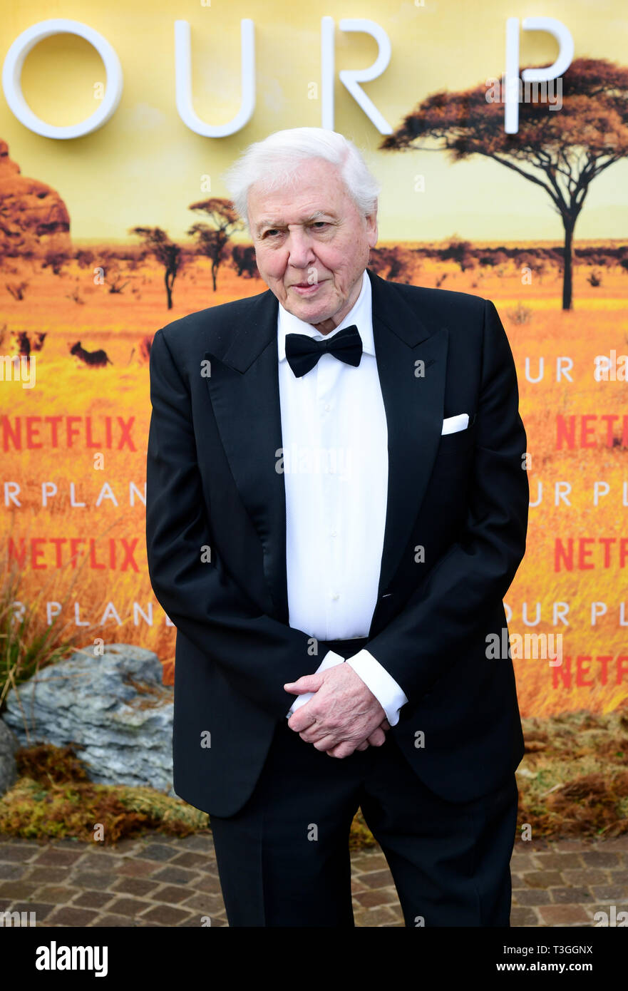 Sir David Attenborough attending the global premiere of Netflix's Our ...