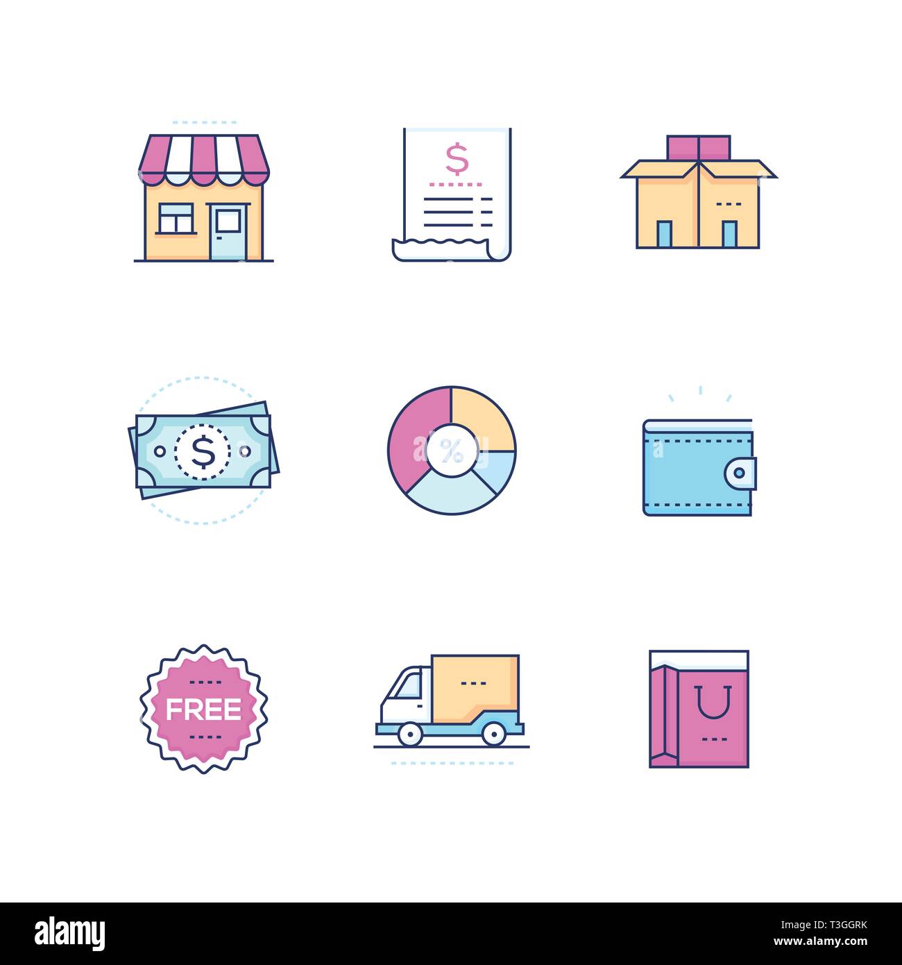 Modern package design Cut Out Stock Images & Pictures - Alamy