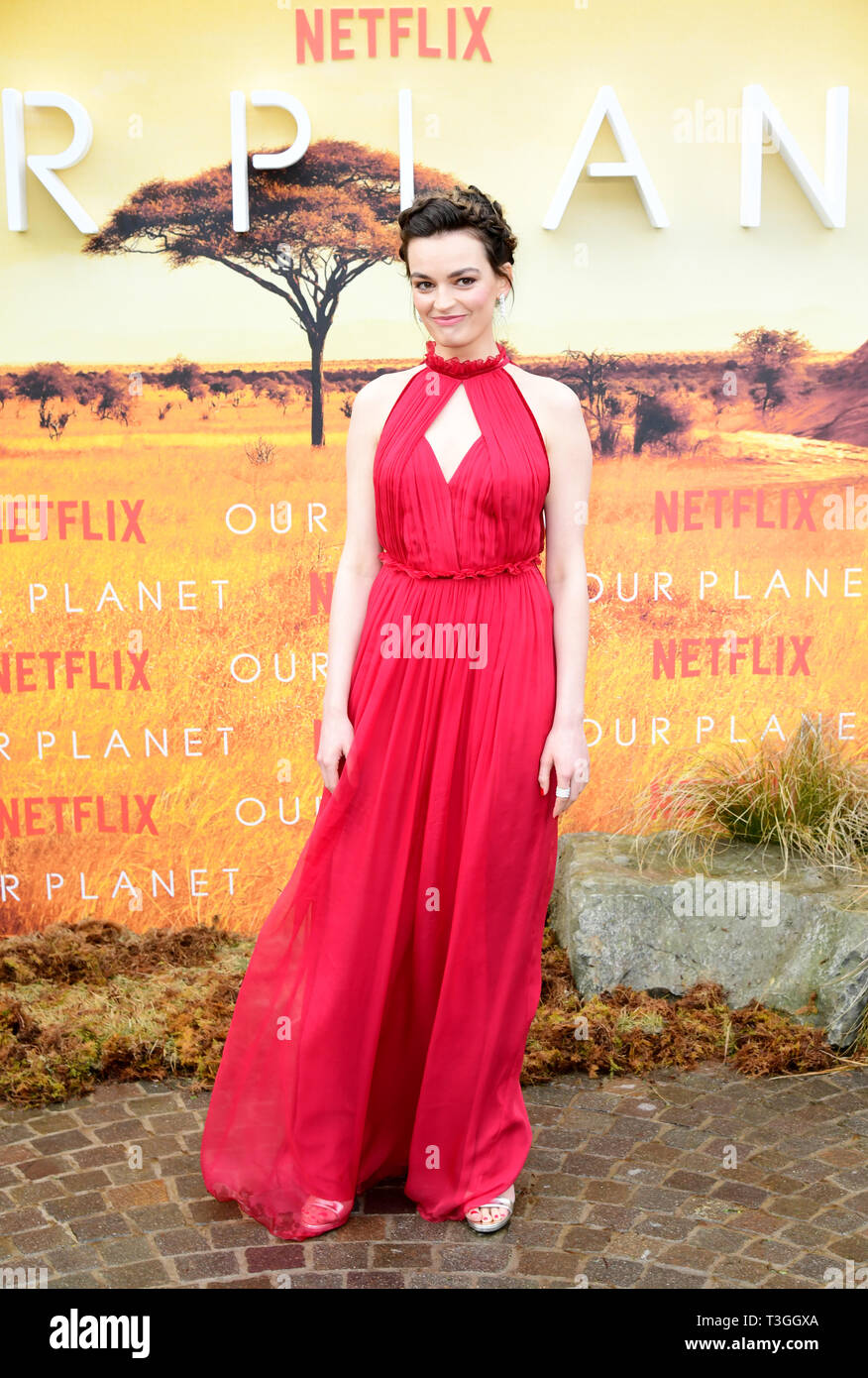 Emma Mackey attending the global premiere of Netflix's Our Planet, held ...