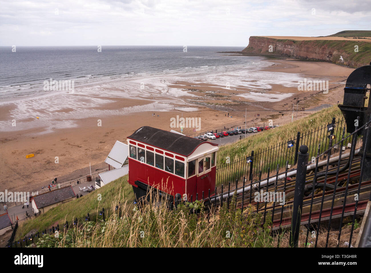 The Funicular cliff lift at Saltburn by the Sea, England,UK Stock Photo ...