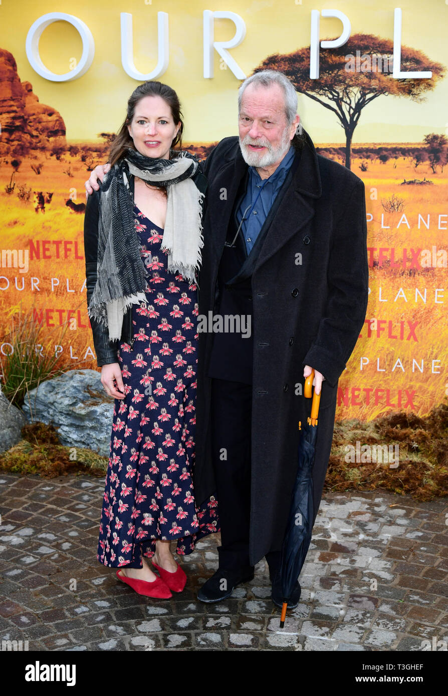 Holly Gilliam and Terry Gilliam attending the global premiere of ...