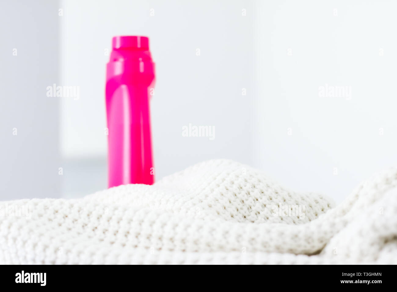 Housekeeping, fabric textures and handmade knitwear concept - Warm ...