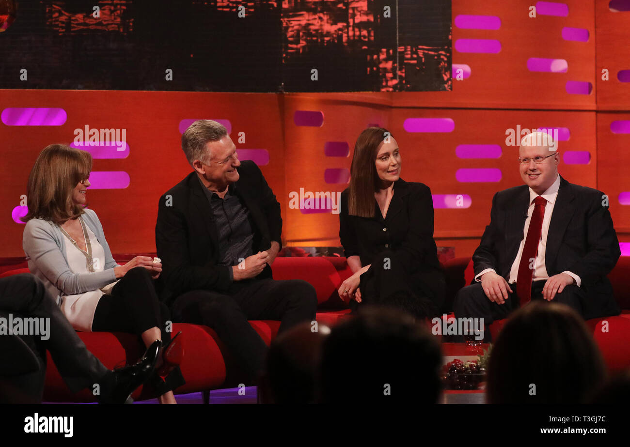 (left to right) Sally Field, Bill Pullman, Keeley Hawes and Matt Lucas ...