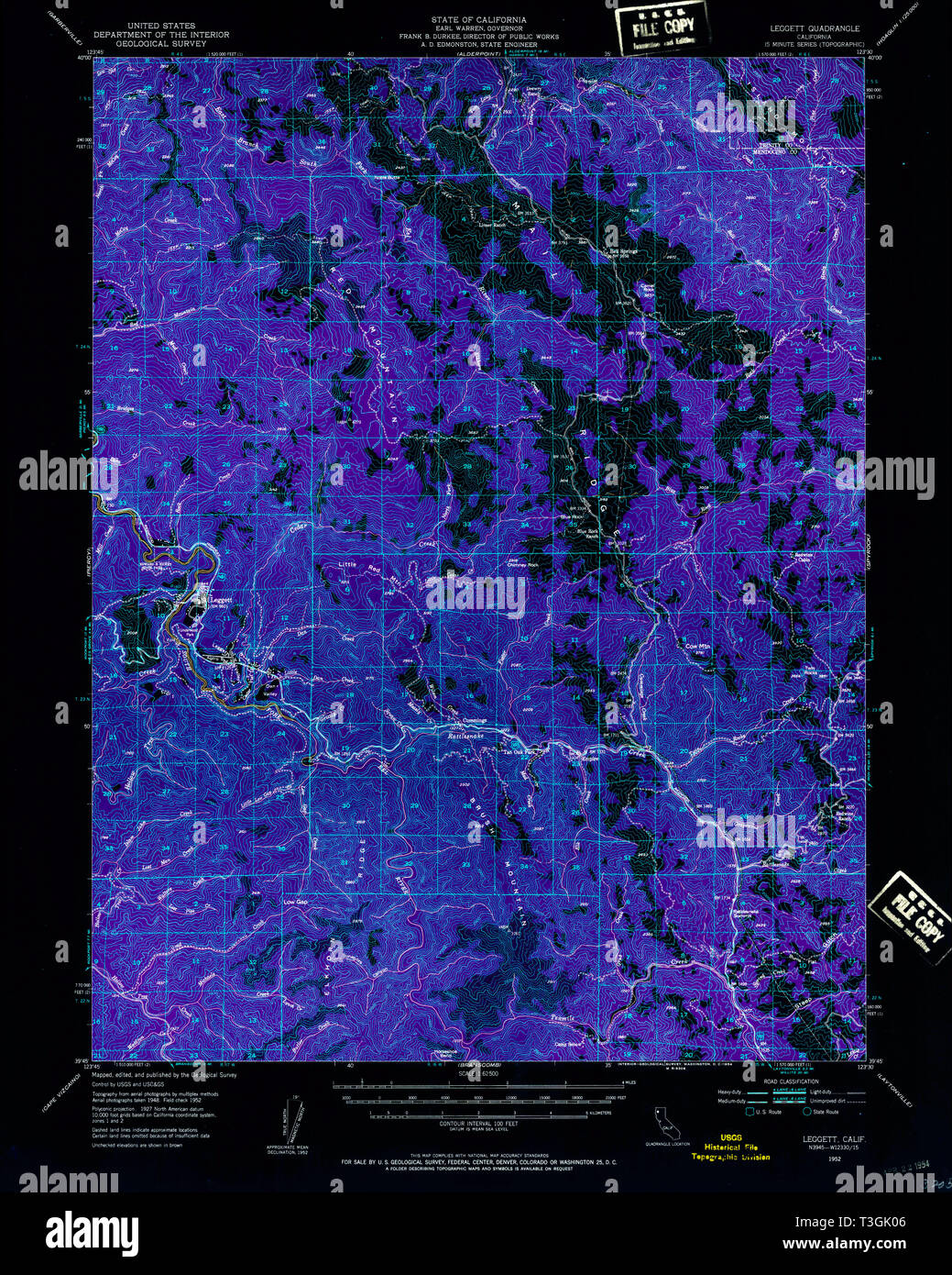 Map of leggett hi-res stock photography and images - Alamy