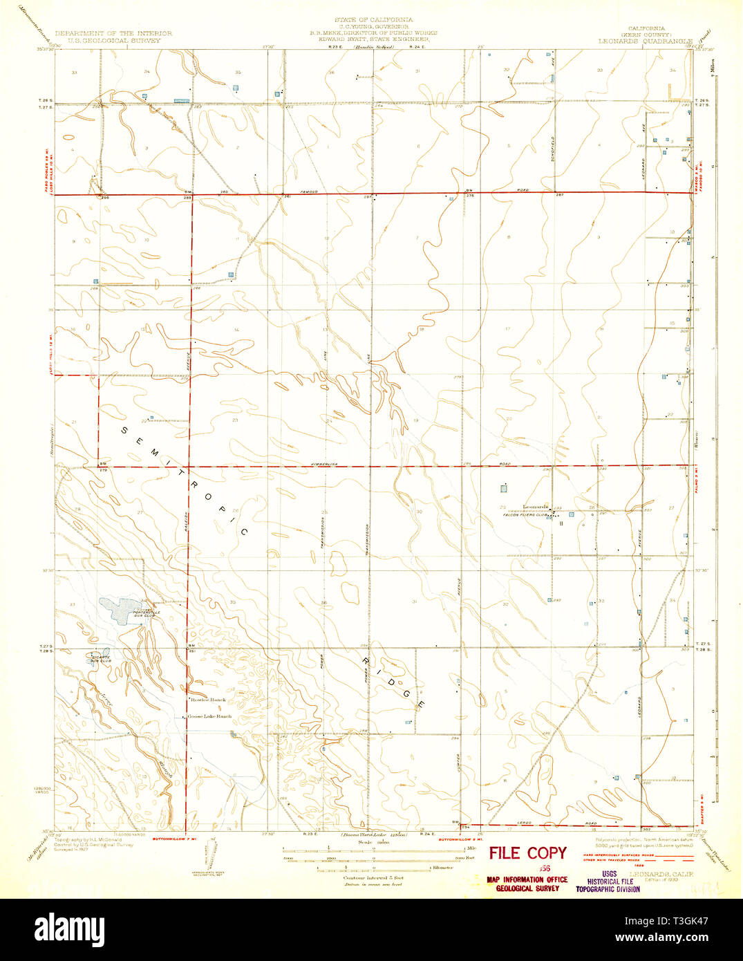 1930 map of california hi-res stock photography and images - Alamy