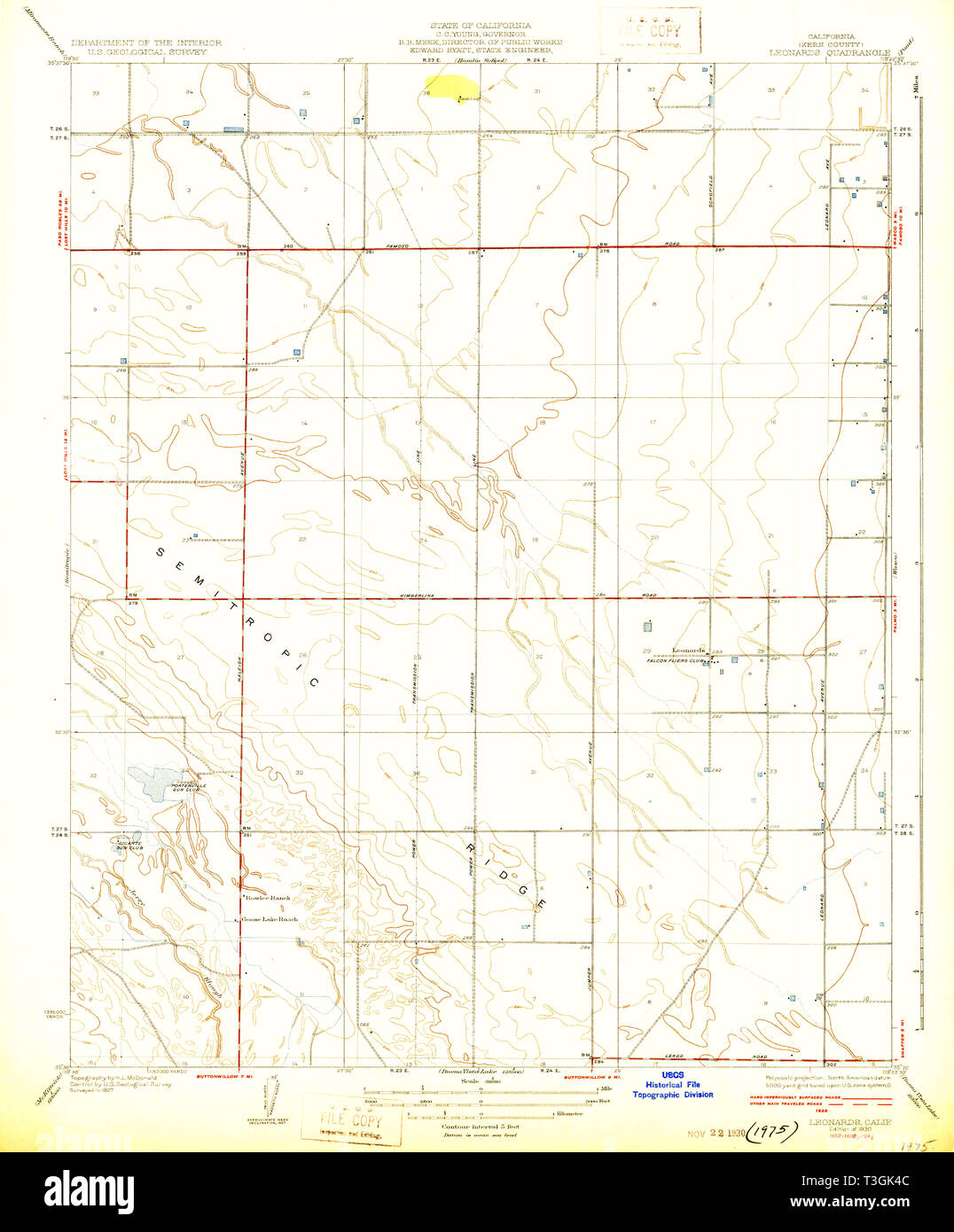 1930 map of california hi-res stock photography and images - Alamy