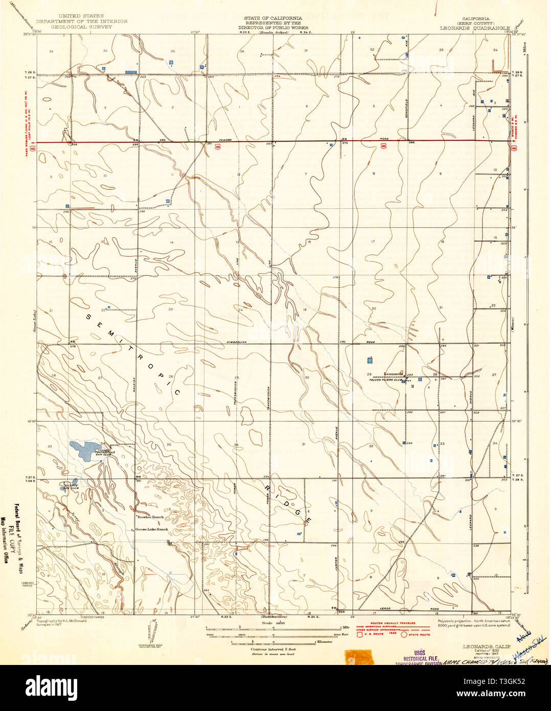 1930 map of california hi-res stock photography and images - Alamy