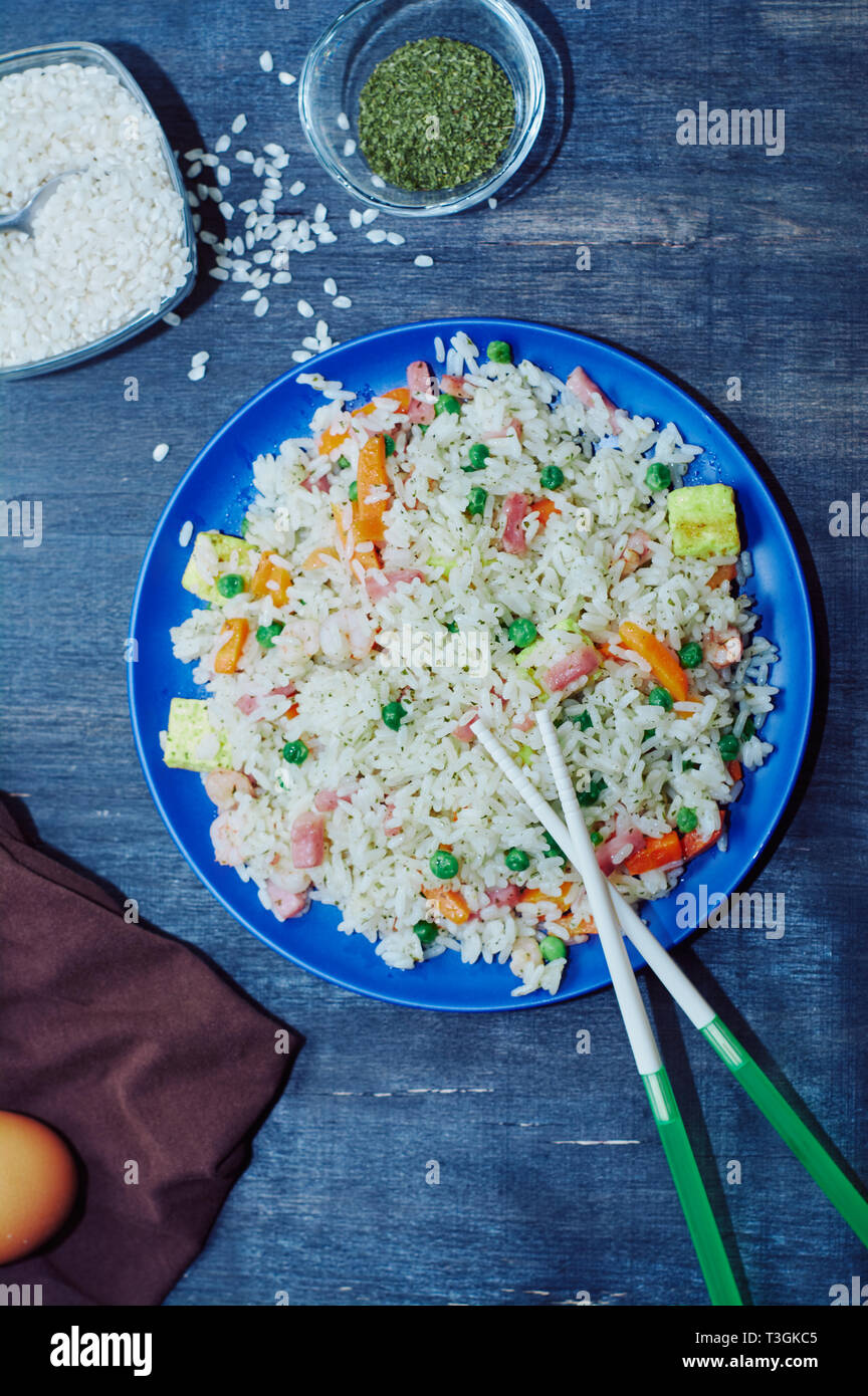 Rice three delights hi-res stock photography and images - Alamy