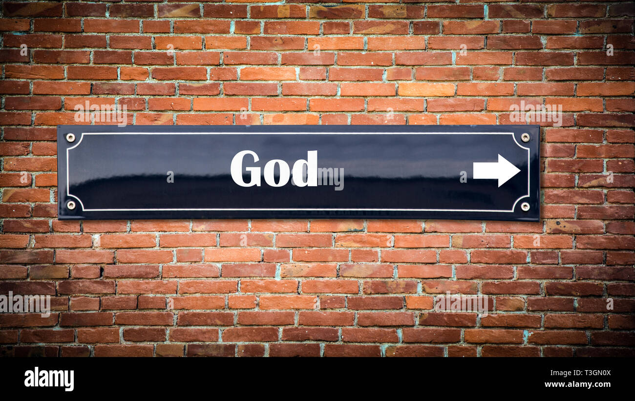 Street Sign to God Stock Photo - Alamy