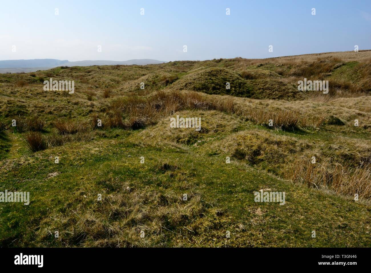 Pigwn Roman marching Camps remains Trecastle Trecastlell Brecon Beacons ...