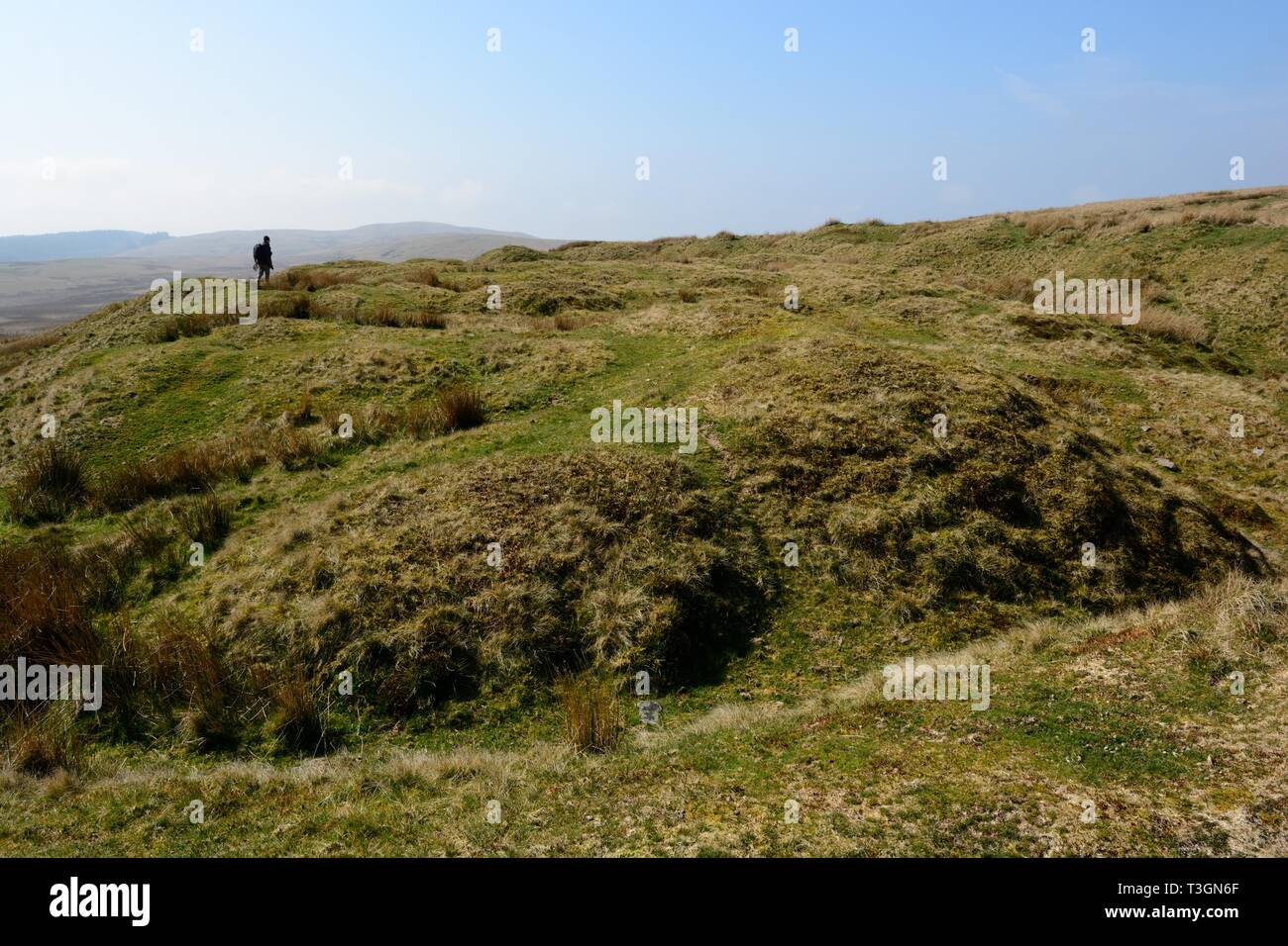 Pigwn Roman marching Camps remains Trecastle Trecastlell Brecon Beacons ...