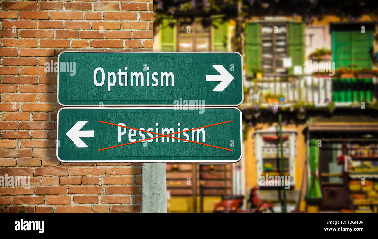Pessimism versus optimism hi-res stock photography and images - Alamy