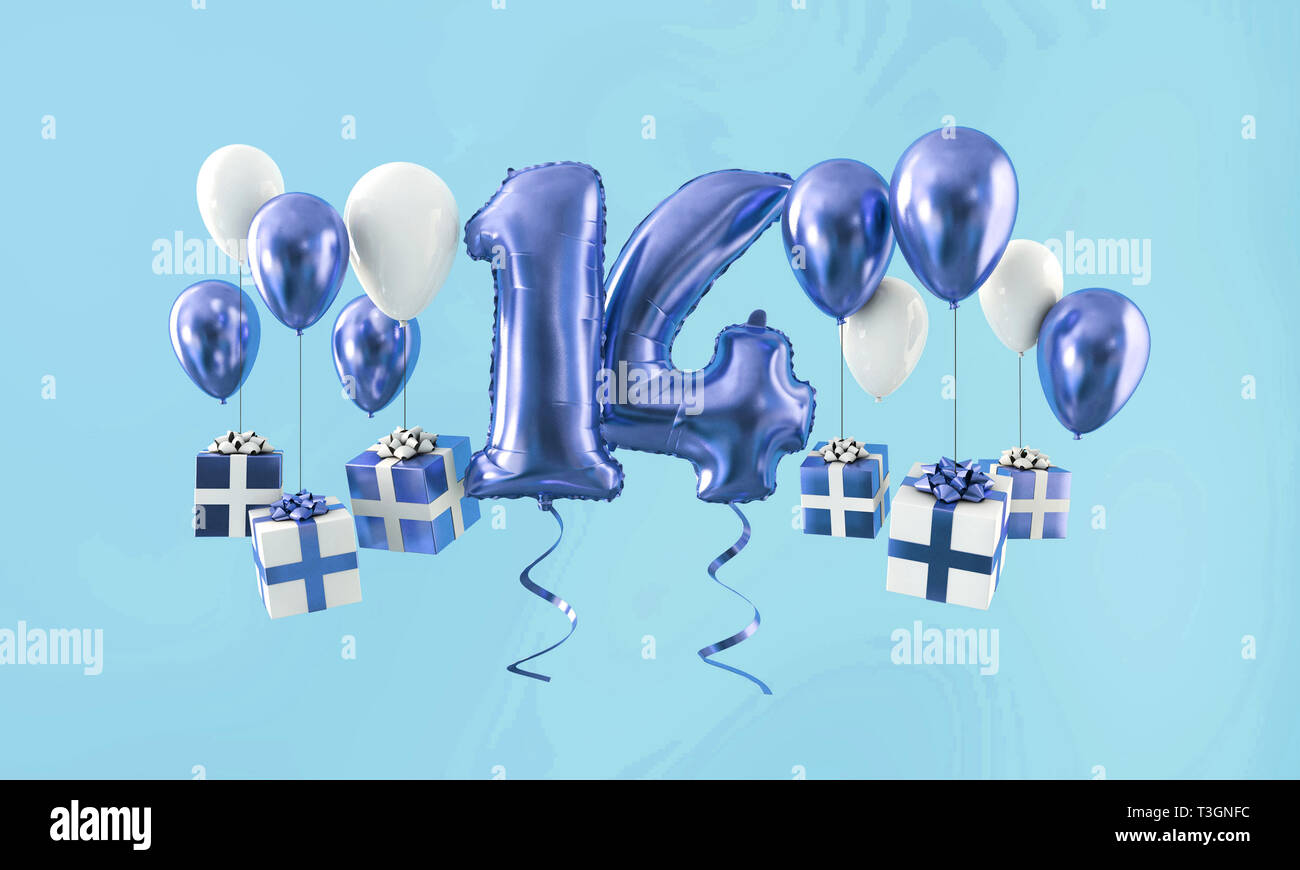 Balloon number 14 hi-res stock photography and images - Alamy