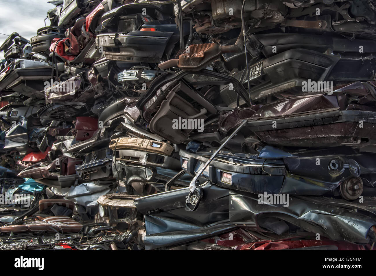 Old Metal on Scrapyard Stock Photo - Alamy
