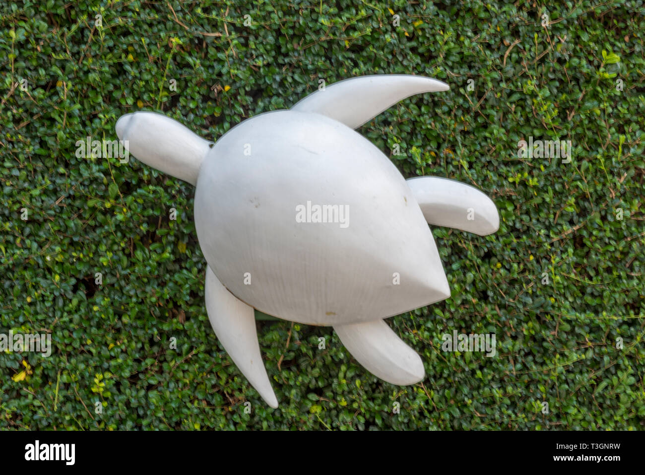 a large white painted imitation or plastic plaster model or sculpture ...