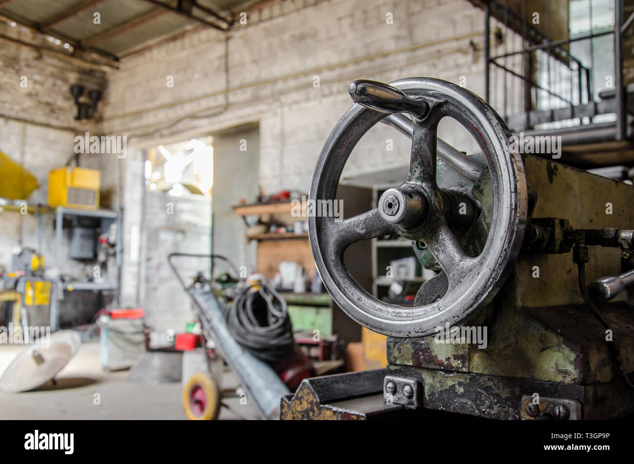 Adjustment lever engineering machine hi-res stock photography and ...