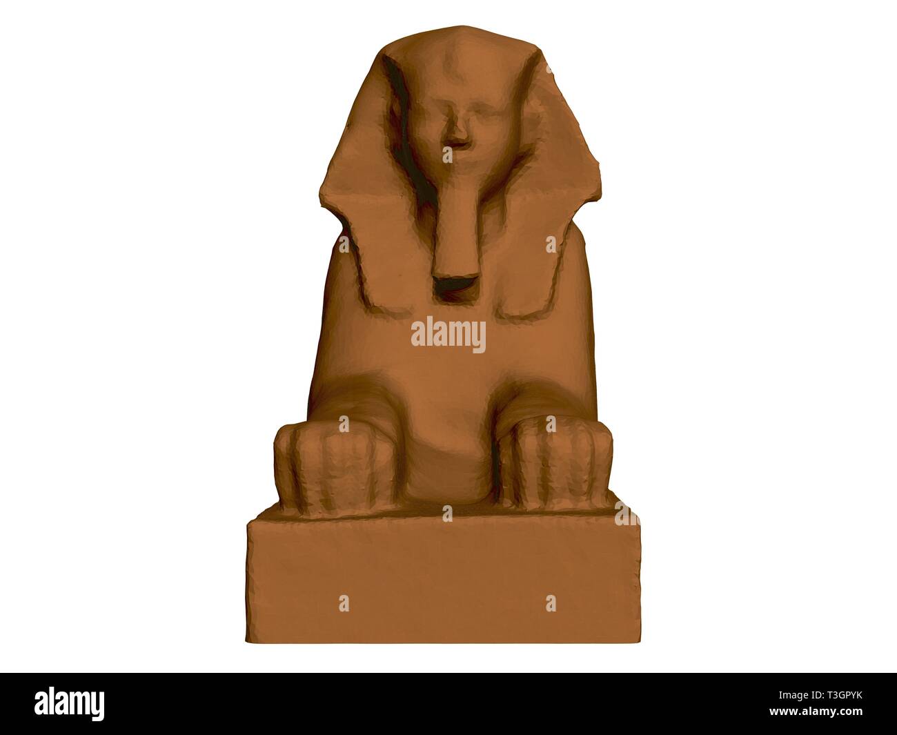 Sphinx egypt front view Stock Vector Images - Alamy