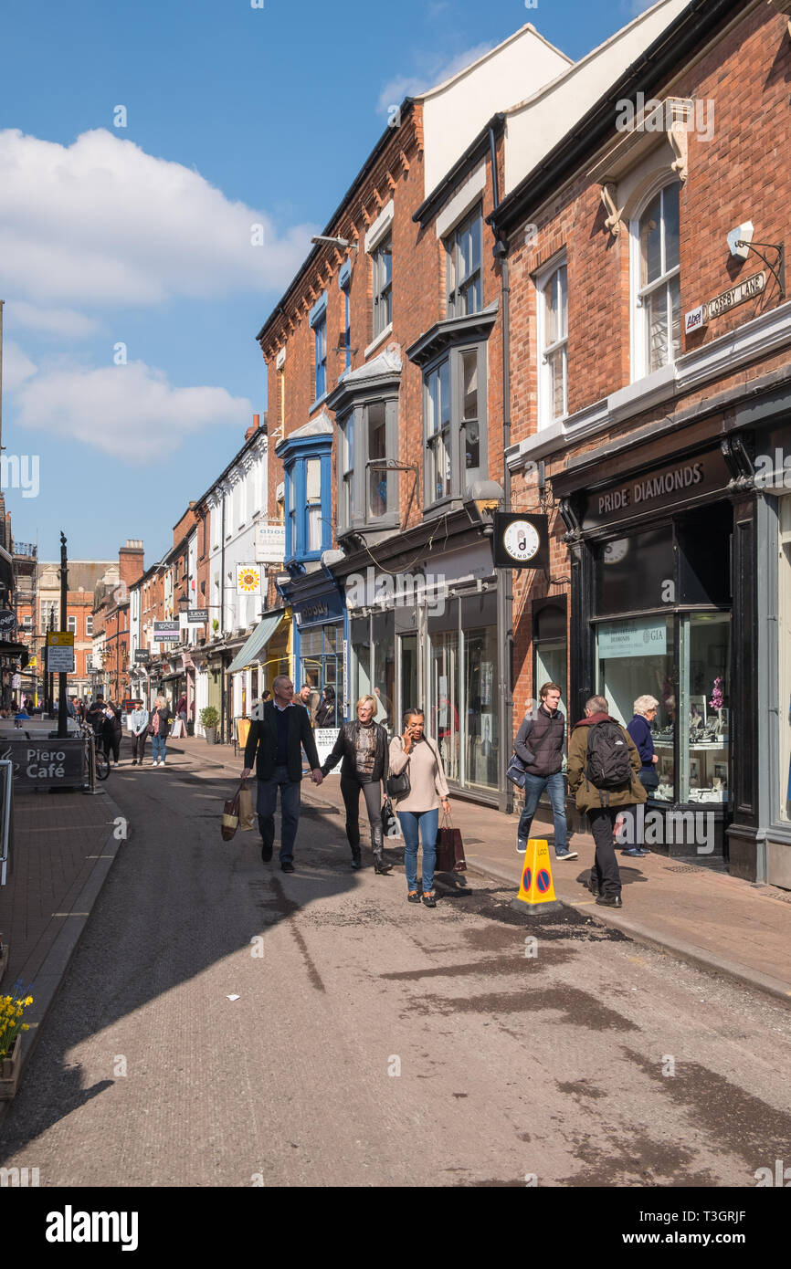 Shops in Silver Street, Leicester, UK Stock Photo - Alamy
