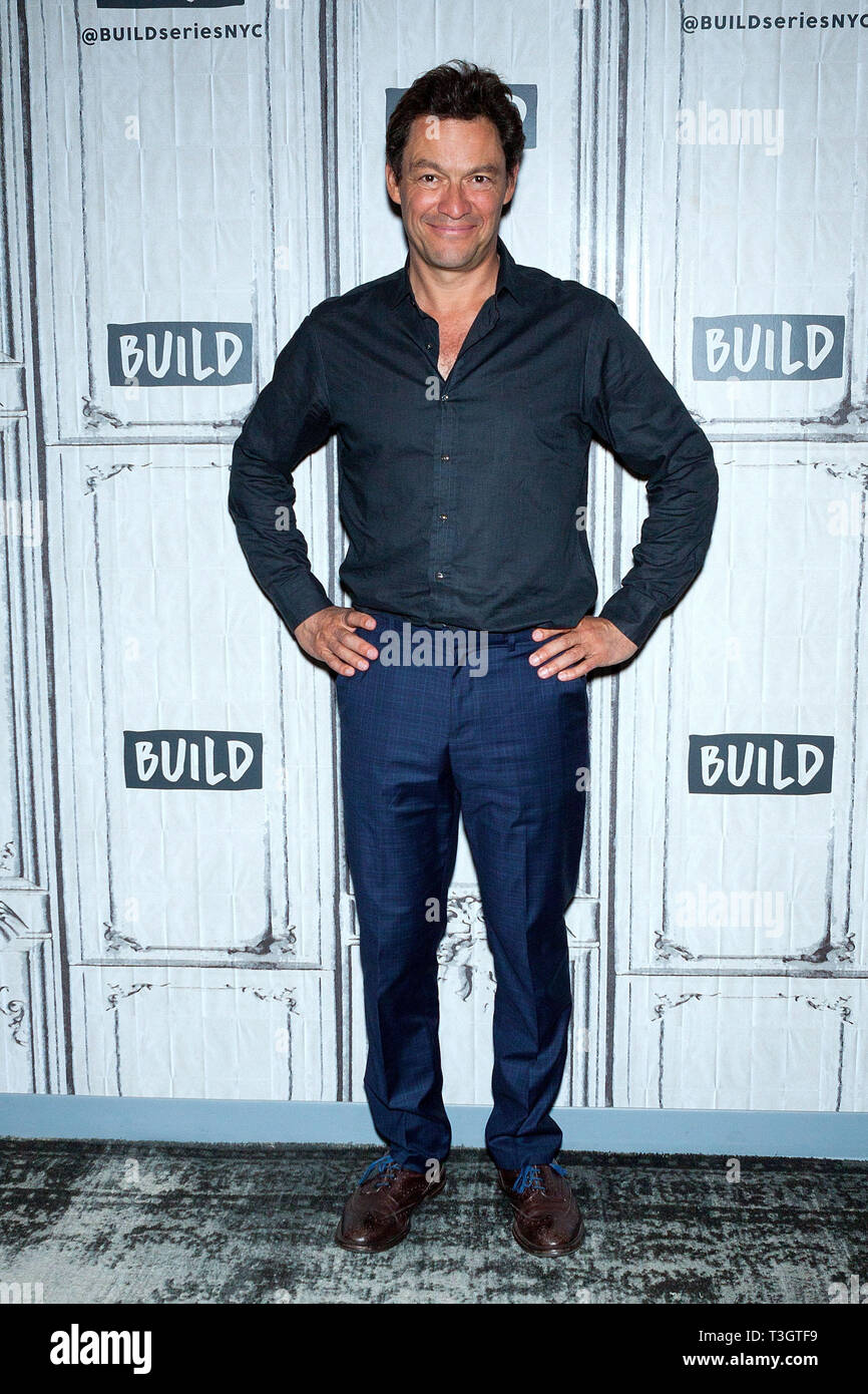 New York, USA. 08 Apr, 2019. Dominic West at BUILD Series discussing ...