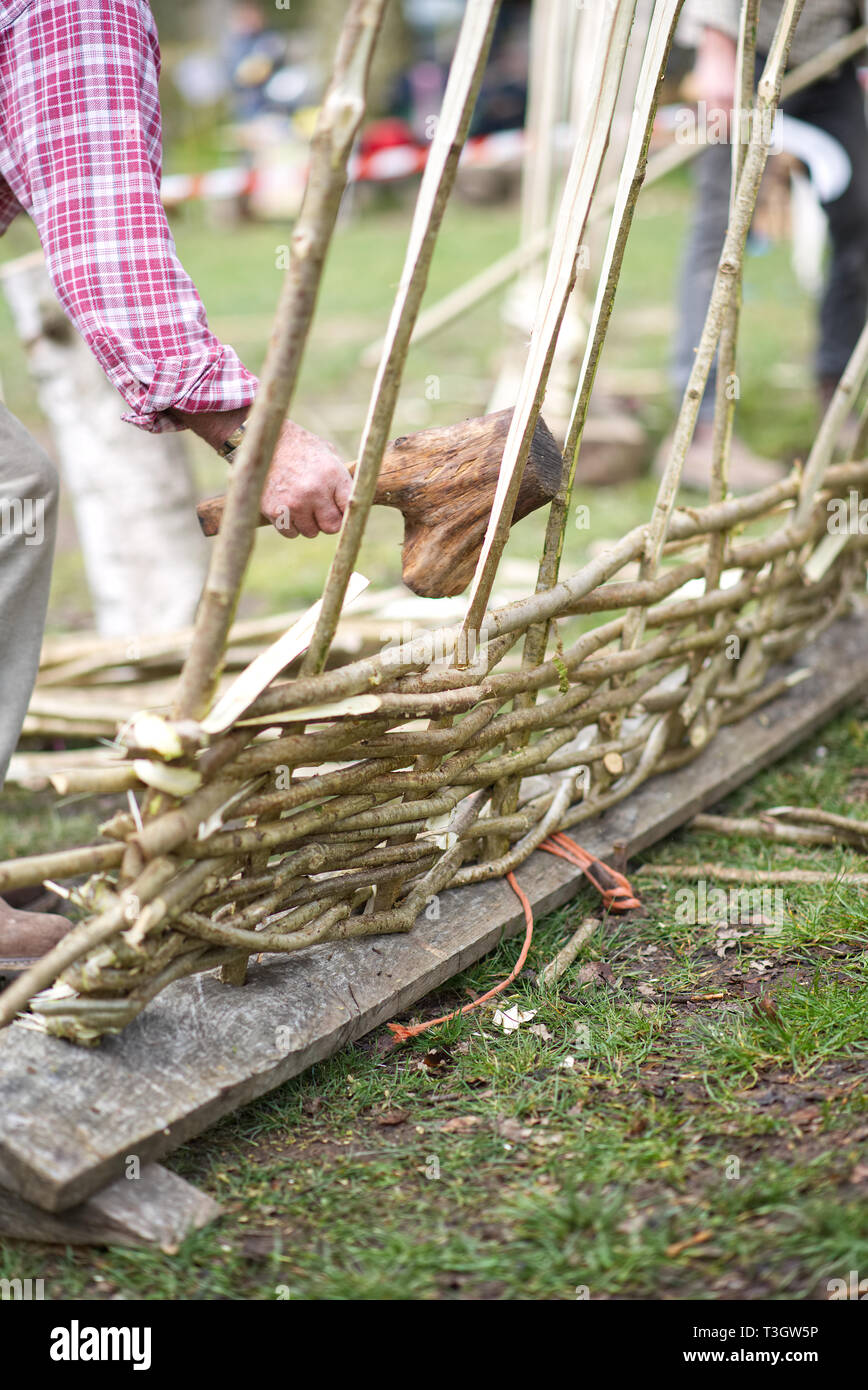 Hazel hurdle hi-res stock photography and images - Alamy