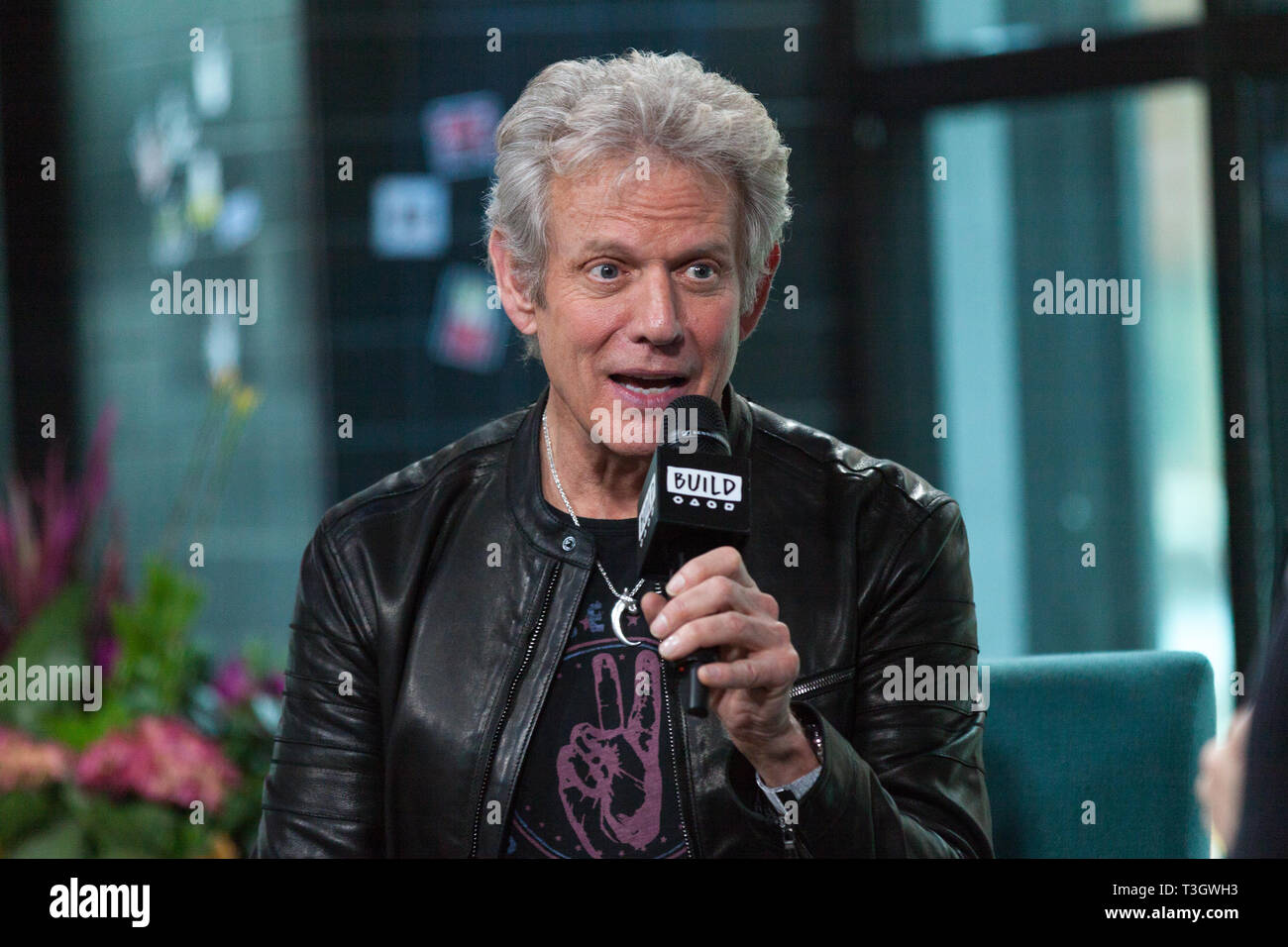 New York, USA. 08 Apr, 2019. Don Felder at BUILD Series, discussing his ...