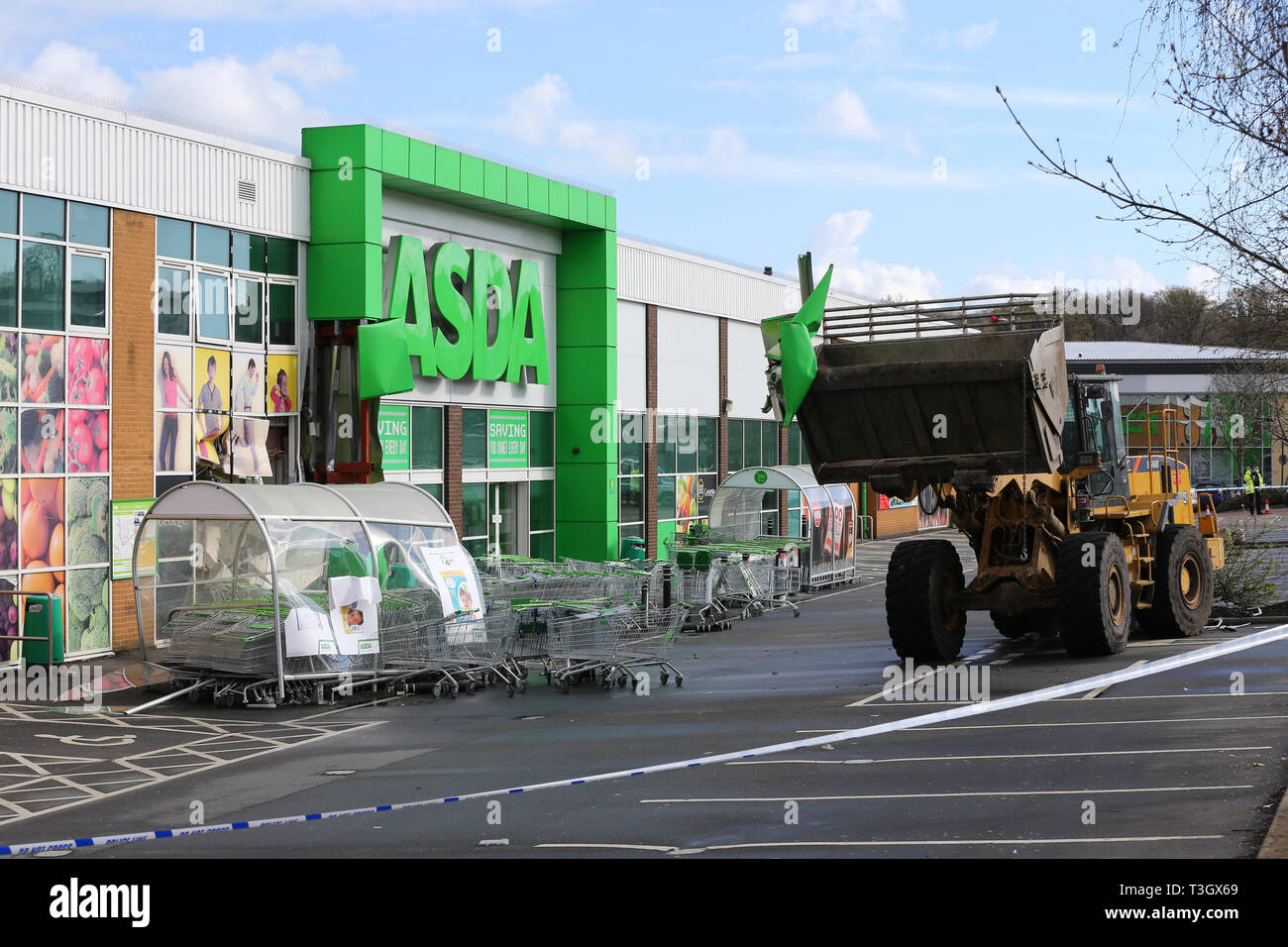 Damage to the asda store in tunbridge wells hi-res stock photography ...