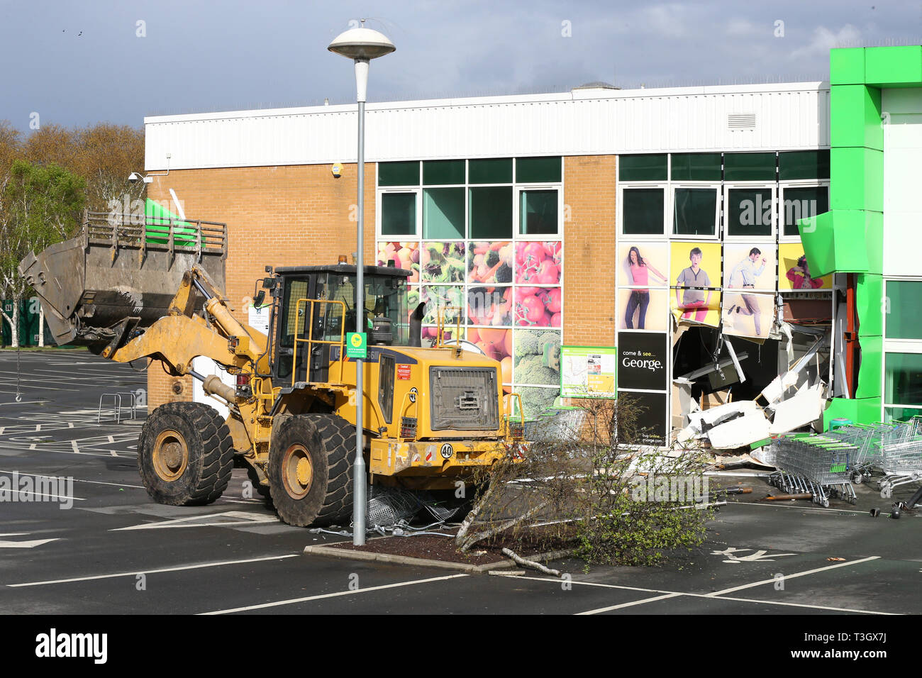 The ASDA store in Tunbridge Wells, Kent, where thieves used the ...