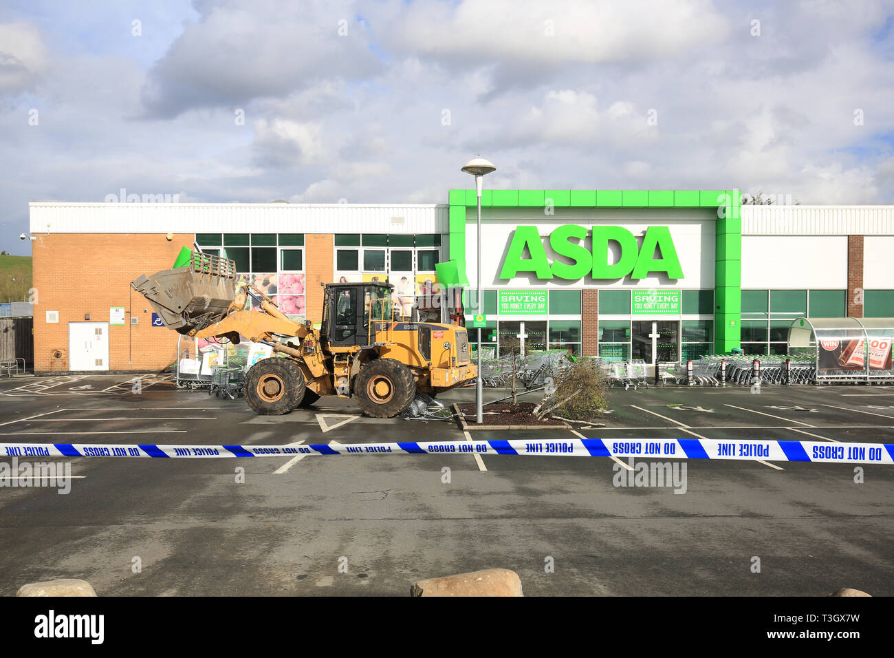 The ASDA store in Tunbridge Wells, Kent, where thieves used the ...