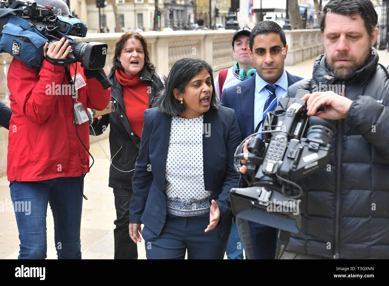 Labour MP Rupa Huq arrives at the cabinet office in Whitehall, London ...