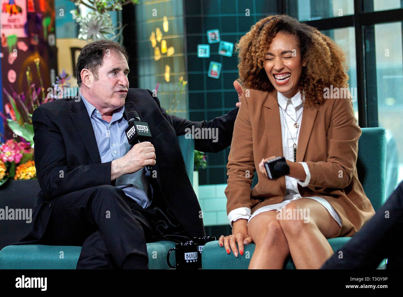 New York, USA. 08 Apr, 2019. Richard Kind, and, Tawny Newsome at The BUILD Series discussing ...