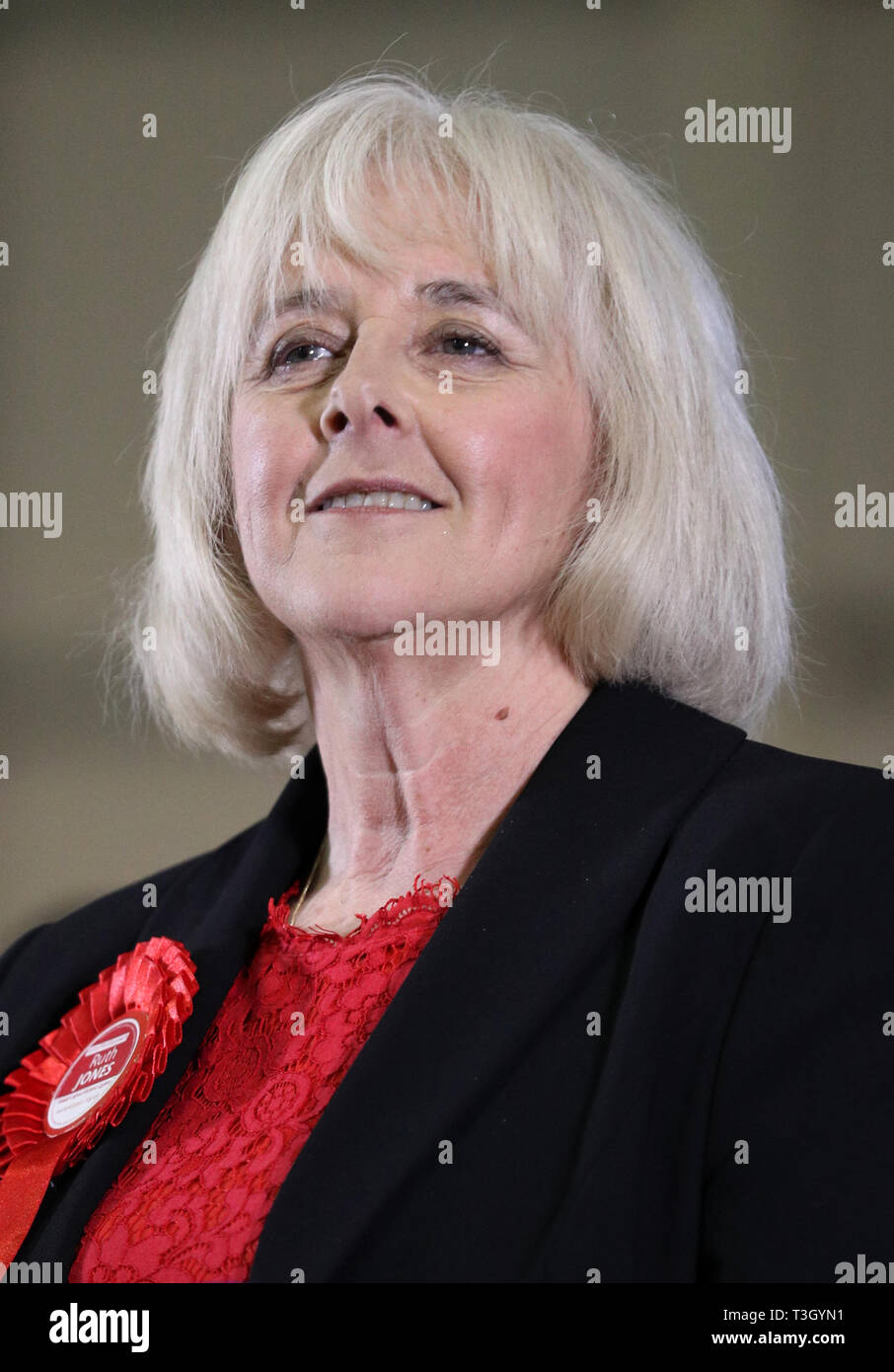 Welsh Labour candidate Ruth Jones after winning the Newport West by ...