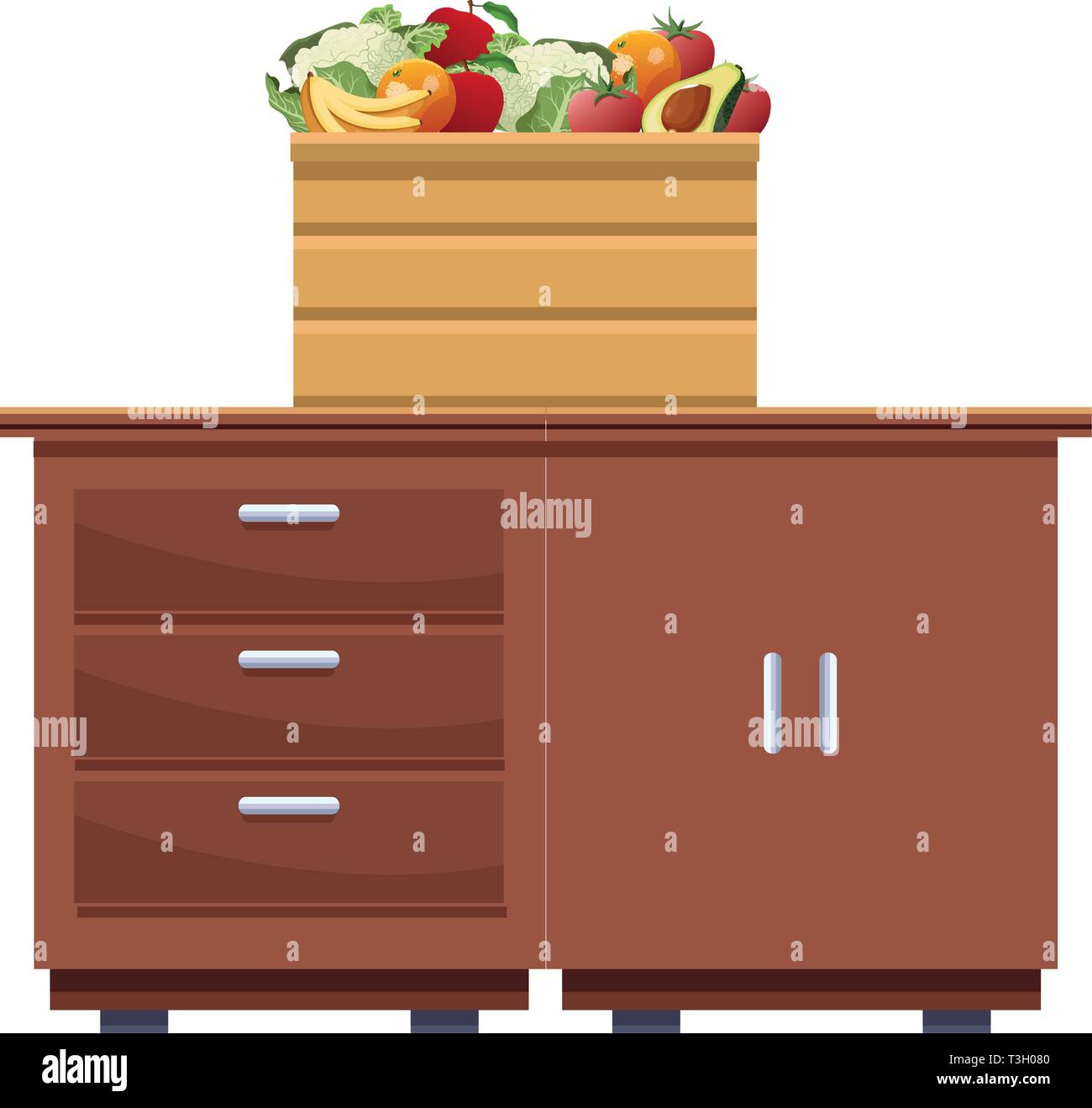 Freight crates Stock Vector Images - Alamy