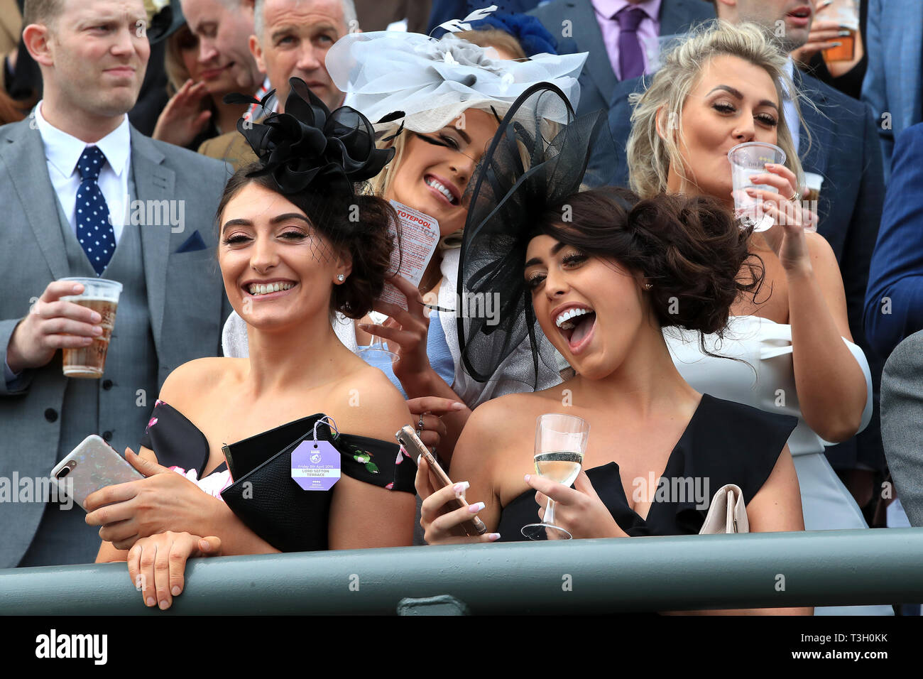 Racegoers during Ladies Day of the 2019 Randox Health Grand National ...
