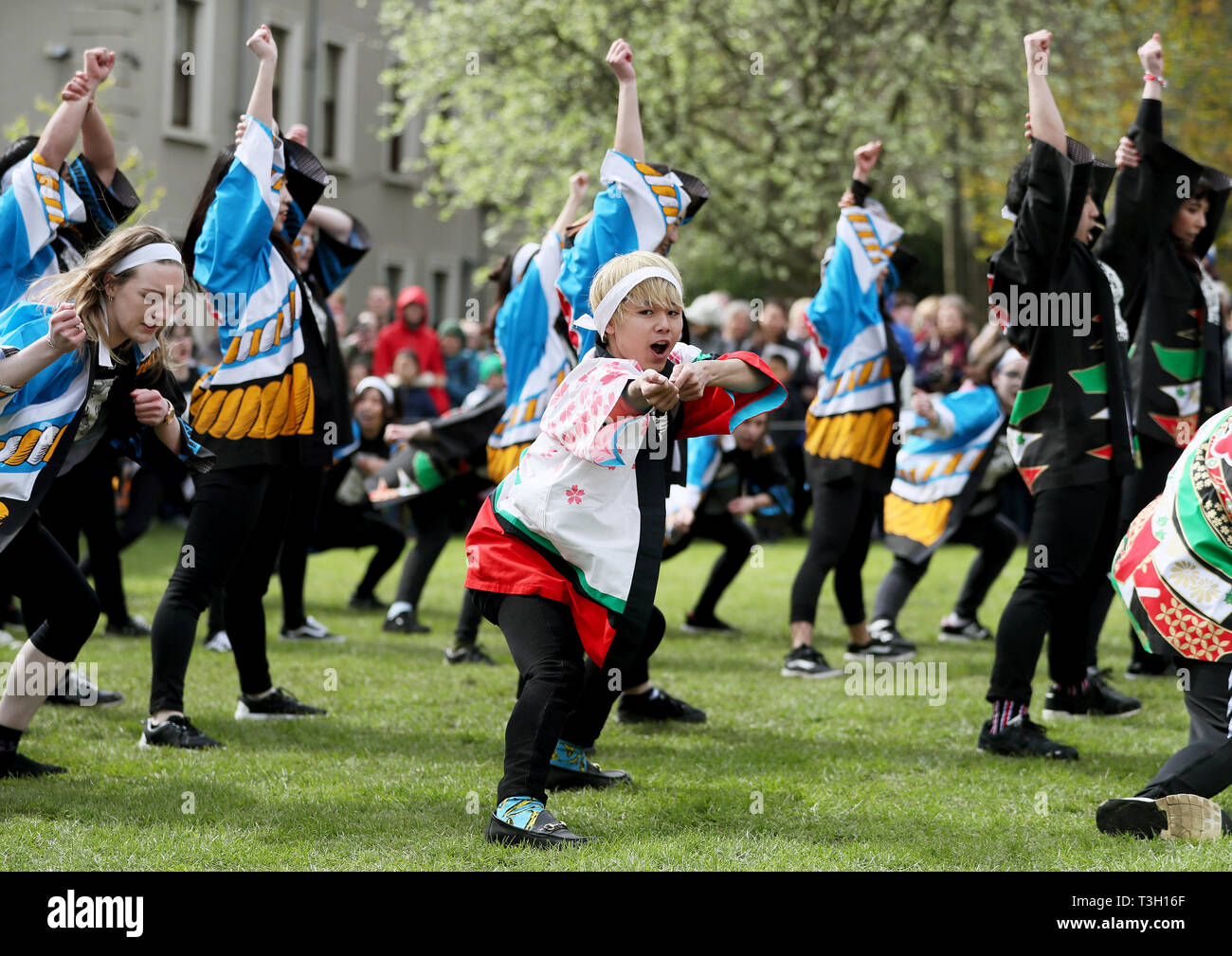 Soran Bushi performers from DCU at the Japanese Hanami festival in the ...