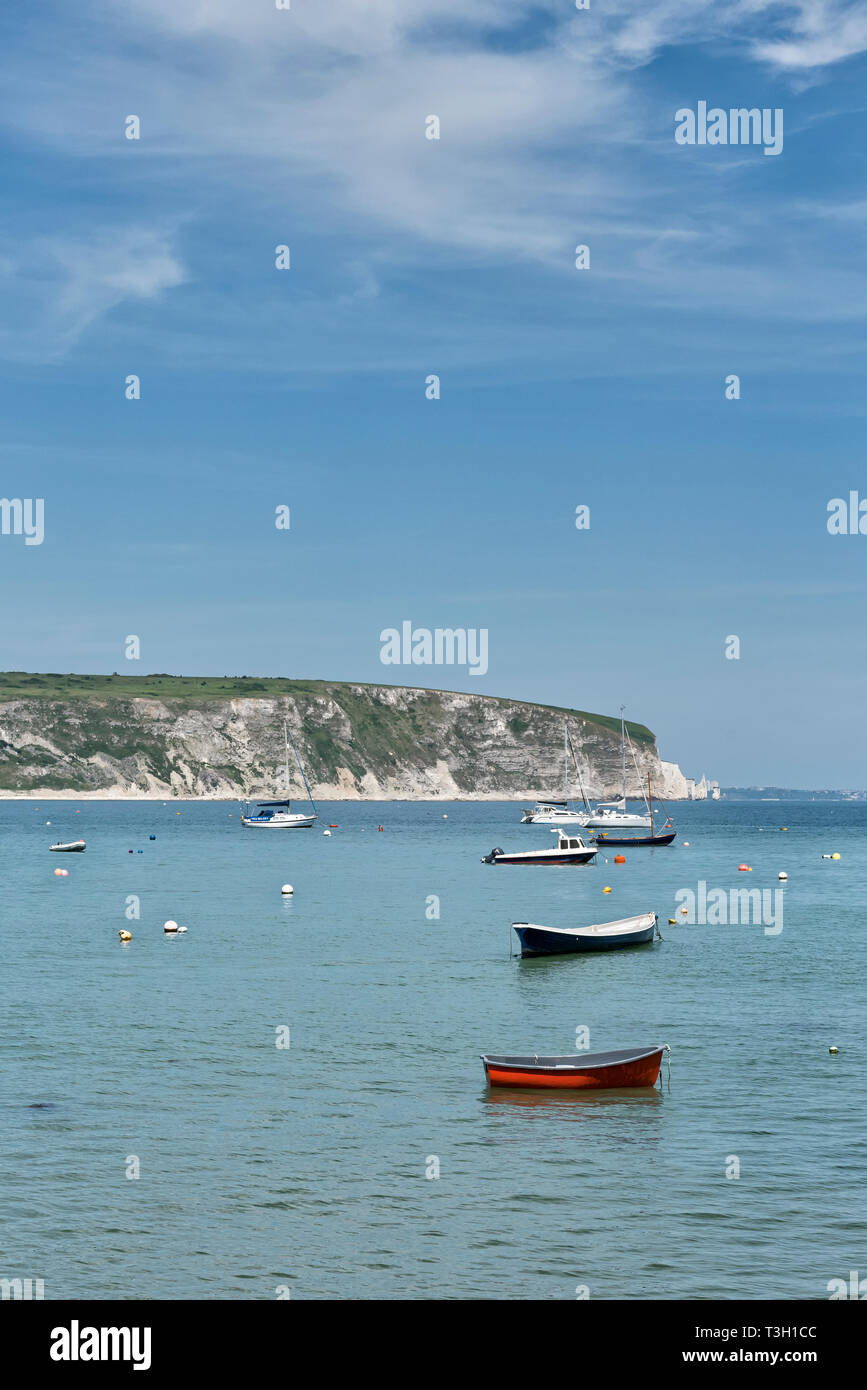 Swanage bay cliff england hi-res stock photography and images - Alamy
