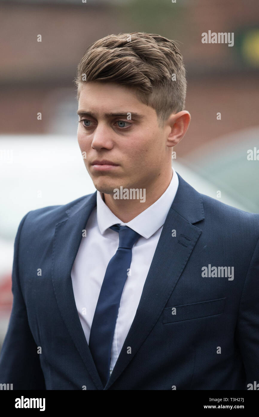 Cricketer Alex Hepburn leaves Worcester Crown Court where he is charged ...