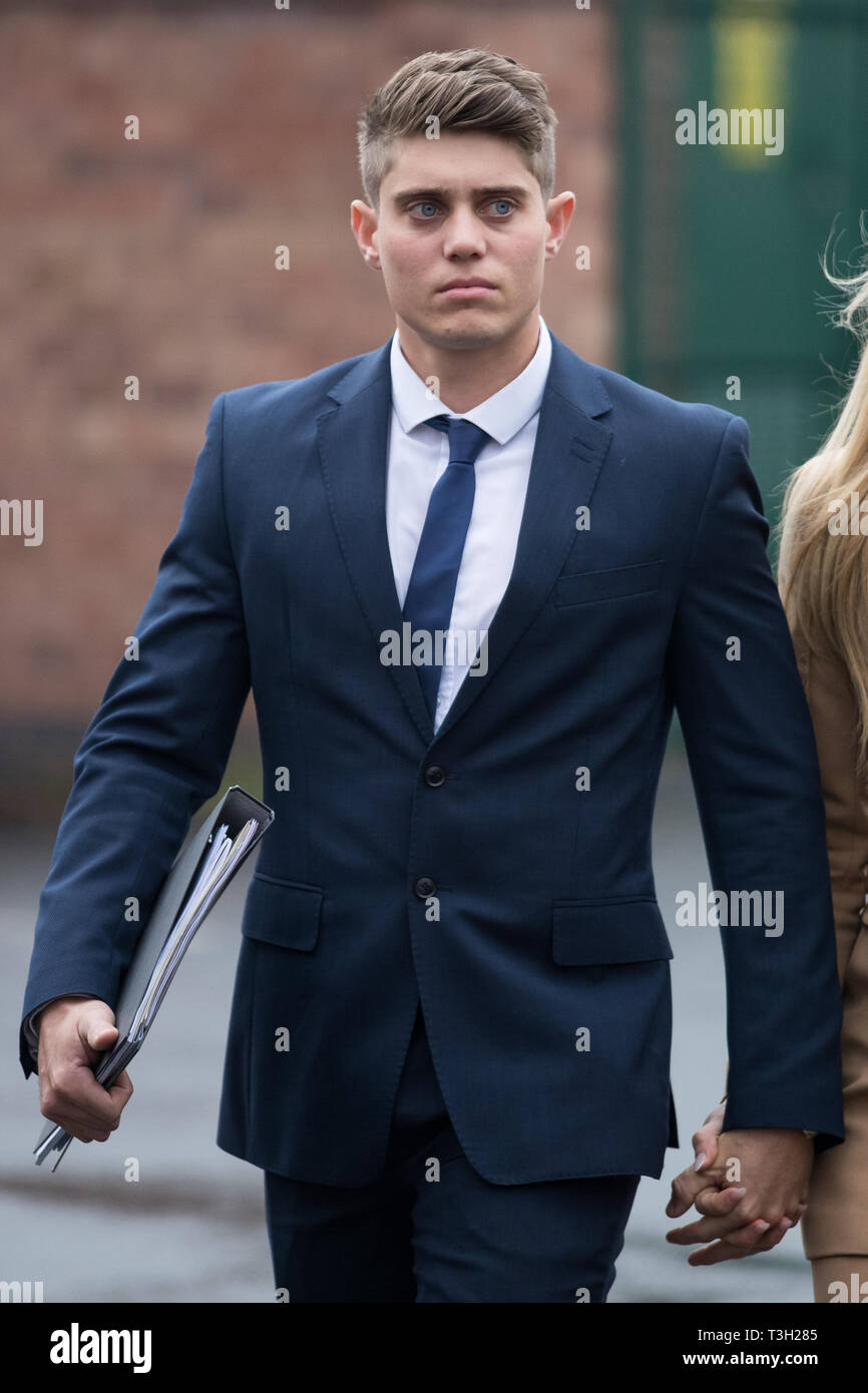 Cricketer Alex Hepburn leaves Worcester Crown Court where he is charged ...