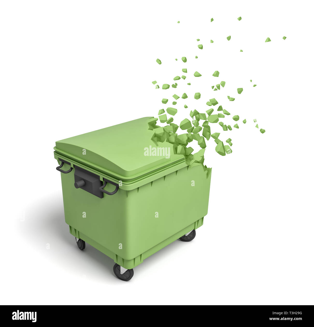 Green dumpster hi-res stock photography and images - Alamy